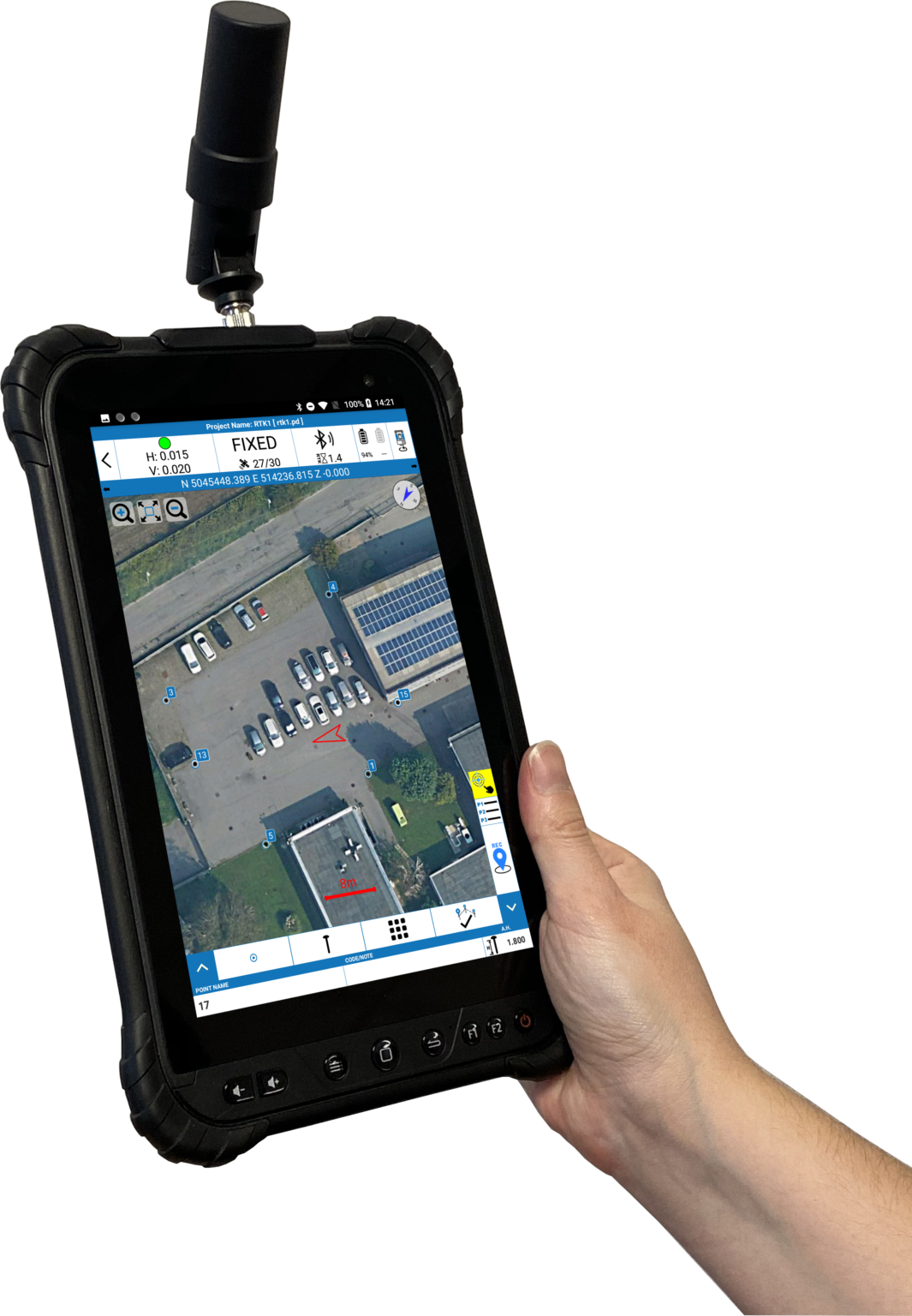 S70G GNSS RTK TABLET – SİSTEM HARİTA